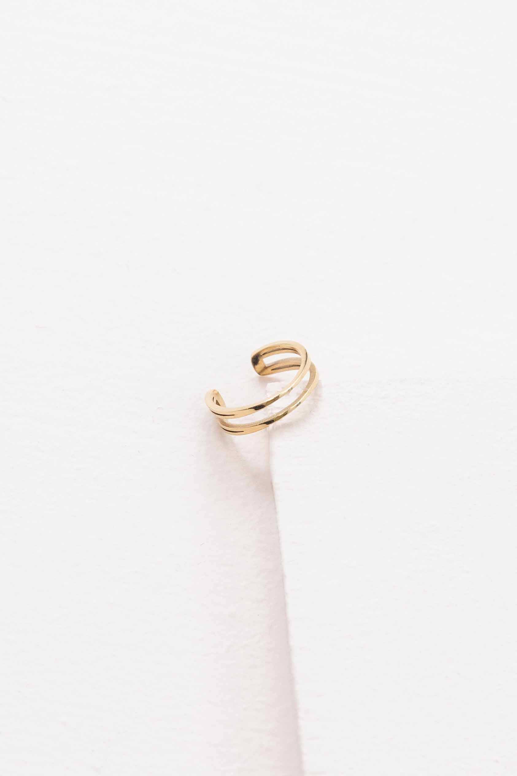 Double the Gold Ear Cuff (14K) – Lovoda