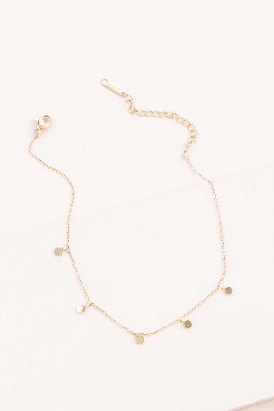 Mini Gold Disc Anklet – Lovoda